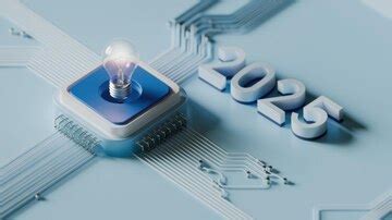 2025 Innovation Lightbulb On Circuit Board Technology Concept Premium