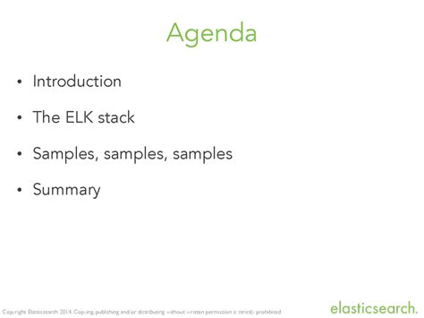 Introduction To The Elk Stack Speaker Deck