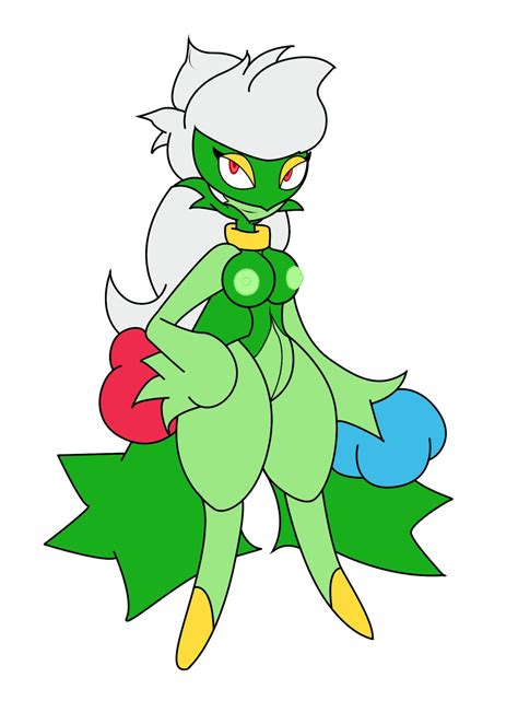 Rule 34 Female Female Only Flower Gb Of Bs Green Skin Highres Nipples