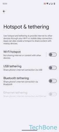 How To Turn On Off USB Tethering Android Manual TechBone
