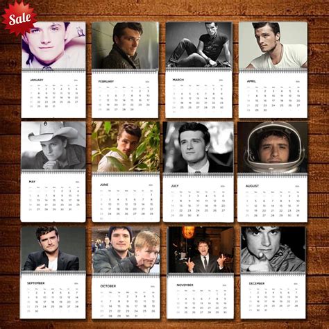 2024 Josh Hut Cherson Wall Calendar Josh Hut Cherson 2024 Wall Calendar Celebrity Wall