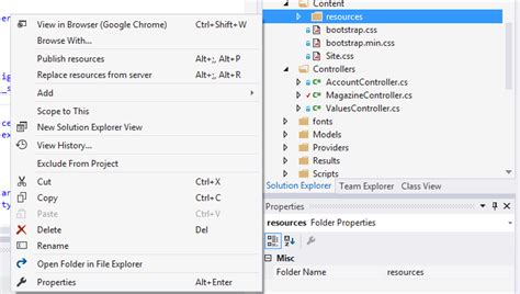 Asp Net Visual Studio 2015 Ignoring New Folders Files Stack Overflow