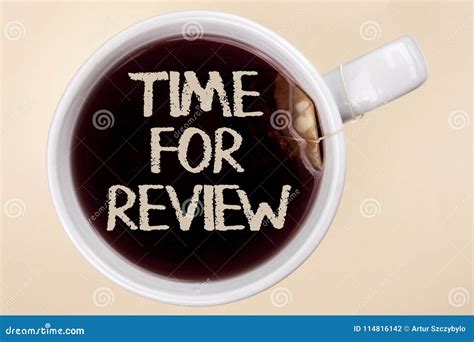 Handwriting Text Writing Time For Review Concept Meaning Giving Feedback Evaluation Rate Job