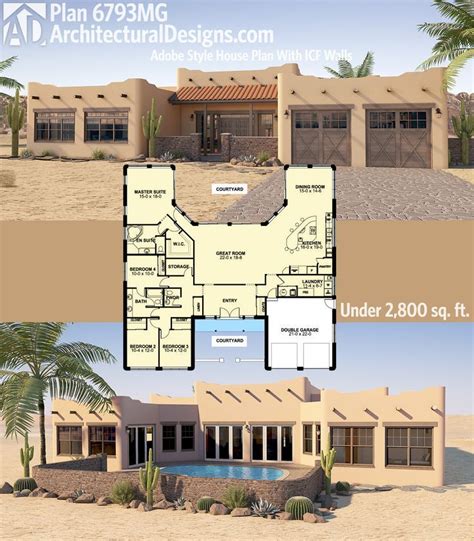 51 Best Southwest House Plans Images On Pinterest Living Area Floor