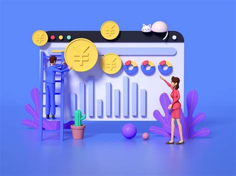 Premium Photo 3d Rendering Of Informatization Data Office Character Scene