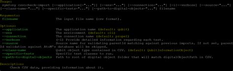 Import And Export From The Command Line Documentation Version 210