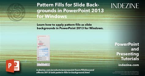 Pattern Fills For Slide Backgrounds In Powerpoint 2013 For Windows