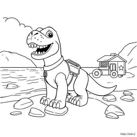 Rex Paw Patrol Kleurplaat Kleurplaat