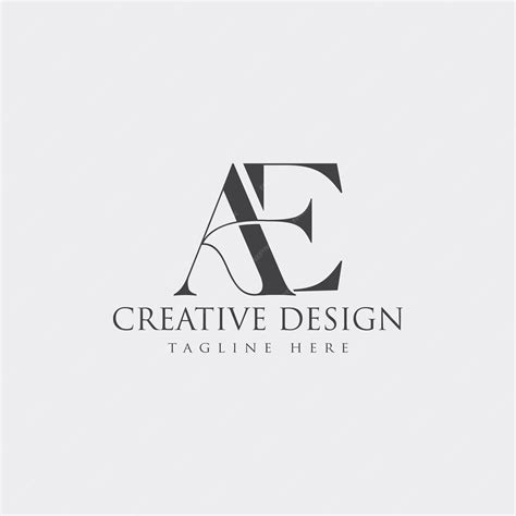 Premium Vector Ae Logo Design Vector Illustration Template Design