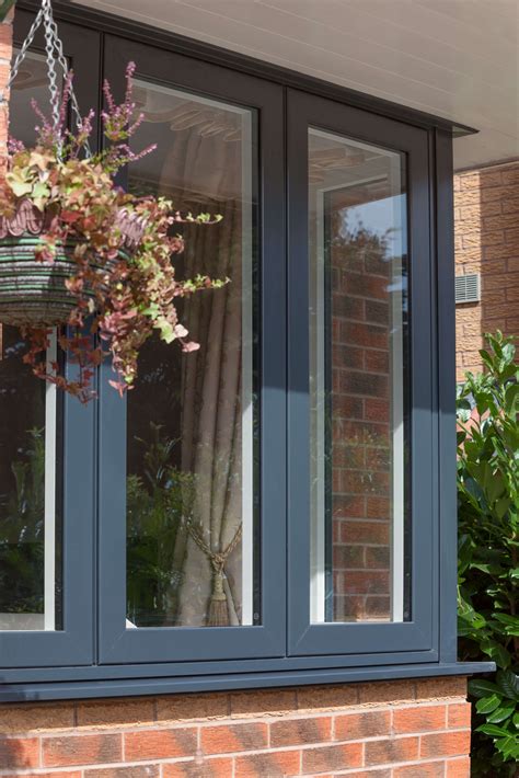 Grey Aluminium Windows Manufactured By Highseal Manufacturing