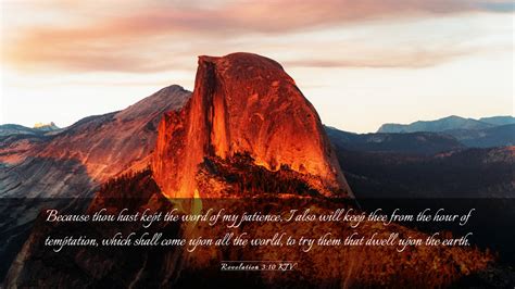 Revelation KJV Desktop Wallpaper Because Thou Hast Kept The Word Of My Patience I