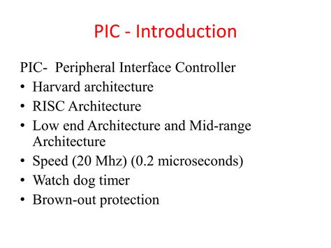 introduction to pic microcontroller pdf operating systems