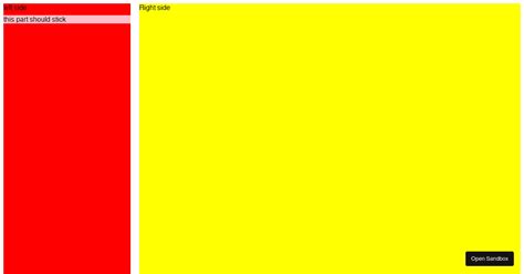 Position Sticky Css Grid Codesandbox