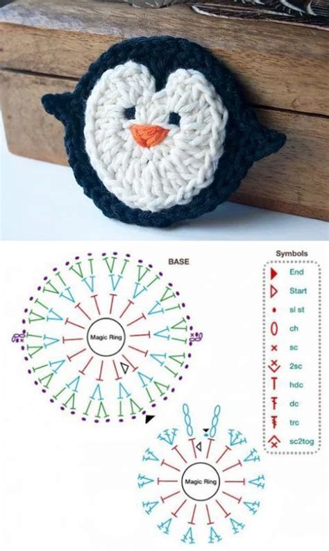 Gráficos De Apliques De Animais Em Crochê Crochet Motif Patterns