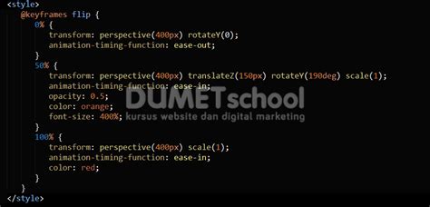 Cara Menggunakan Animasi Flip Pada Text Dengan Css