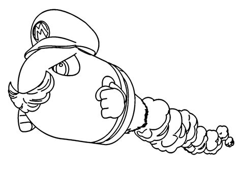 Bullet Bill Coloring Pages Bullet Bill Drawing At Getdrawings