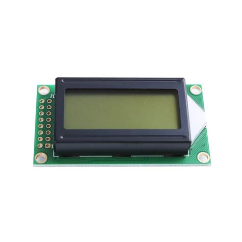 stn display 8x2 lcd module blue green screen for arduino 0802 wc0802b1