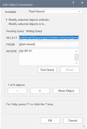 Editing Object Connections