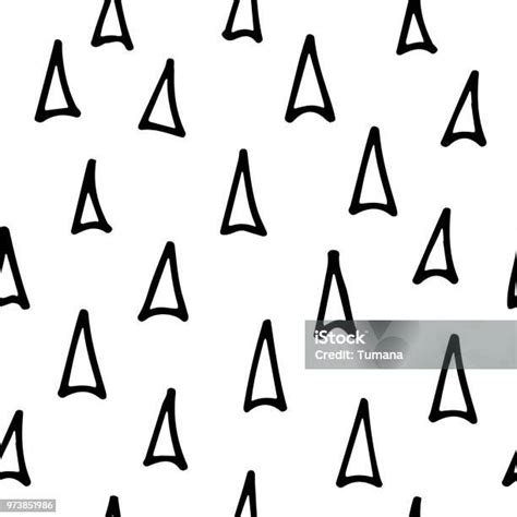 추상 흑백 손으로 그려진된 잉크 흑백 완벽 한 패턴입니다 브러시 낙서 종이 섬유 인사말 카드 인쇄 디자인에 대 한 반복된 그림 벡터 검은색에 대한 스톡 벡터 아트 및 기타