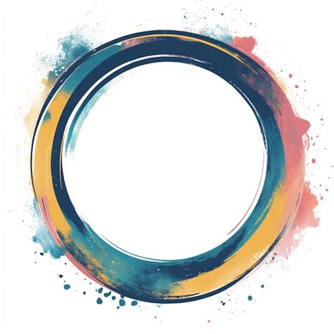 Simple Circle Design Background With Text Space Premium AI Generated Image