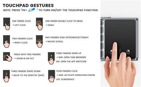 Protoarc Foldable Bluetooth Keyboard With Touchpad Xk02 Folding Wireless Keyboard