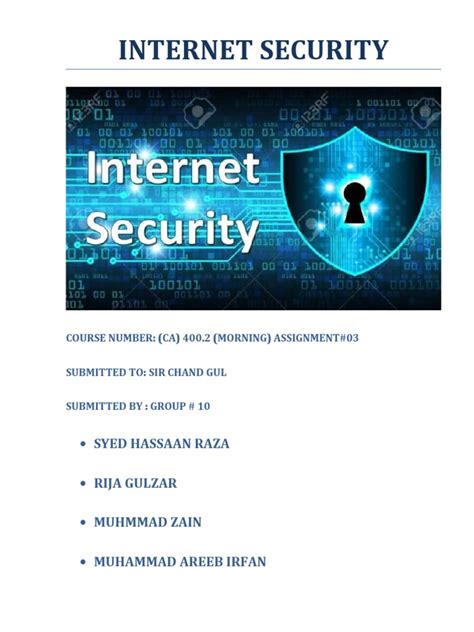 Internet Security Assignment 03 Pdf Spyware Malware