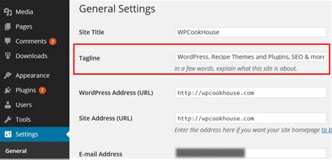How To Write Better Wordpress Taglines And How To Use Them Business Cookhouse
