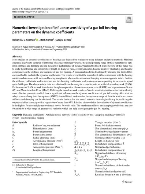 Kha Mari 2021 Pdf Sensitivity Analysis Applied Mathematics