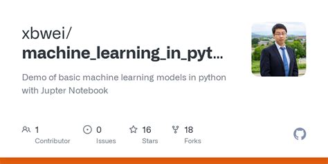 Github Xbweimachinelearninginpython Demo Of Basic Machine