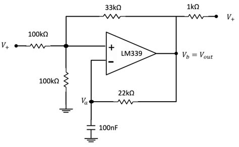 solved in figure 2 below assume v is 12 volts and output