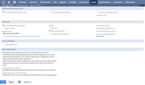 Netsuite Oauth Authentication
