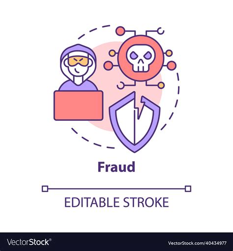 Fraud Concept Icon Royalty Free Vector Image Vectorstock