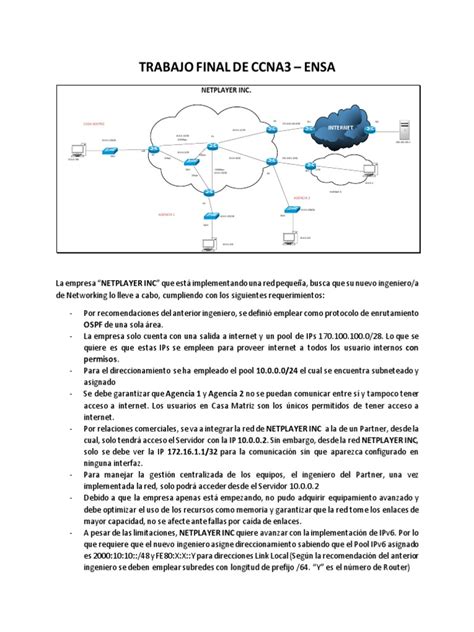 Trabajo Final De Ccna3 Pdf Dirección Ip Enrutador Computación