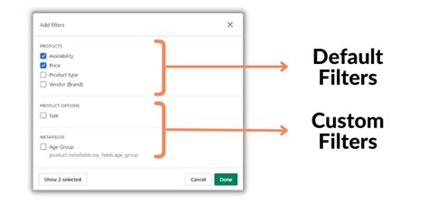 the ultimate guide to create custom filters for your shopify store