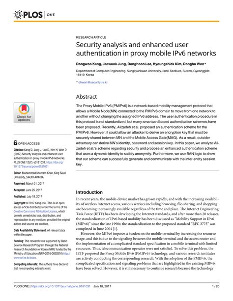 Pdf Security Analysis And Enhanced User Authentication In Proxy