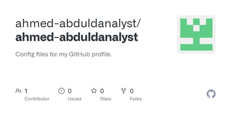 Github Ahmed Abduldanalystahmed Abduldanalyst Config Files For My