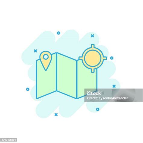 만화 만화 스타일에서 컬러 지도 핀 아이콘입니다 위치 Gps 그림 그림에 서명합니다 대상 시작 비즈니스 개념입니다 0명에 대한 스톡 벡터 아트 및 기타 이미지 Istock