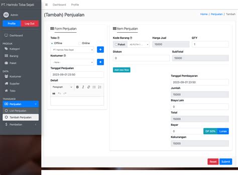 Sistem Informasi Market Basket Analysis Dengan Algoritma Apriori