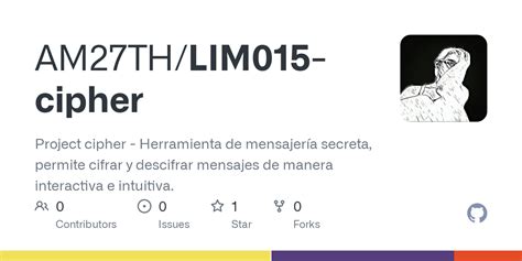 GitHub AM27TH LIM015 cipher Project cipher Herramienta de mensajería secreta permite