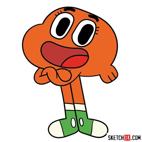 Learn To Draw Darwin Watterson Bring Gumballs Lovable Sidekick To Life