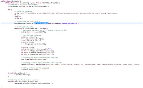 Trying To Read The Data From A Csv File Into Two