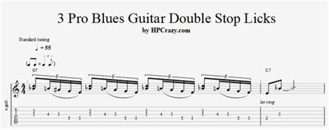 3 Pro Blues Guitar Double Stop Licks Tabs And Backing Track Blues