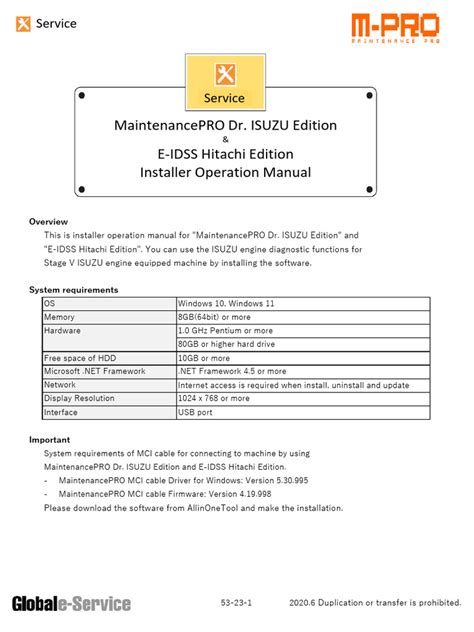 mpdr isuzu edition installer operation manual e pdf installation