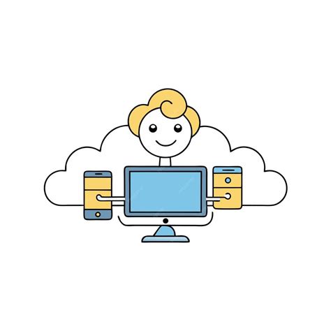 Cloud Computing Concept Vector Illustration Premium Ai Generated Vector