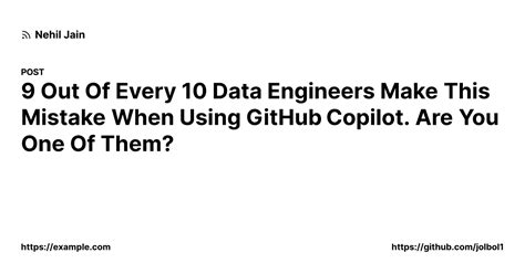 9 out of every 10 data engineers make this mistake when using github