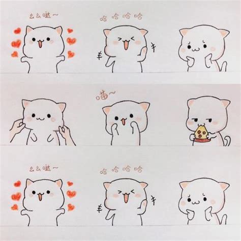 简笔画表情包大全可爱 简笔画表情包大全可爱 呆萌 画趣文库（我爱生活）