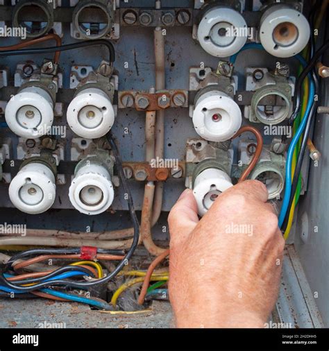 Old Fuses Fuse Box Hi Res Stock Photography And Images Alamy
