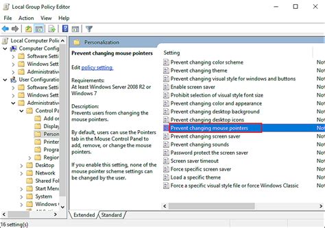 How To Prevent Users From Changing Mouse Pointers In Windows 10 Saint