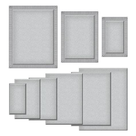 Spellbinders Etched Dies By Becca Feeken Fluted Classics Rectangles