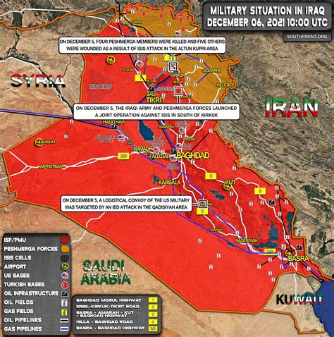 Military Situation In Iraq On December 6 2021 Map Update